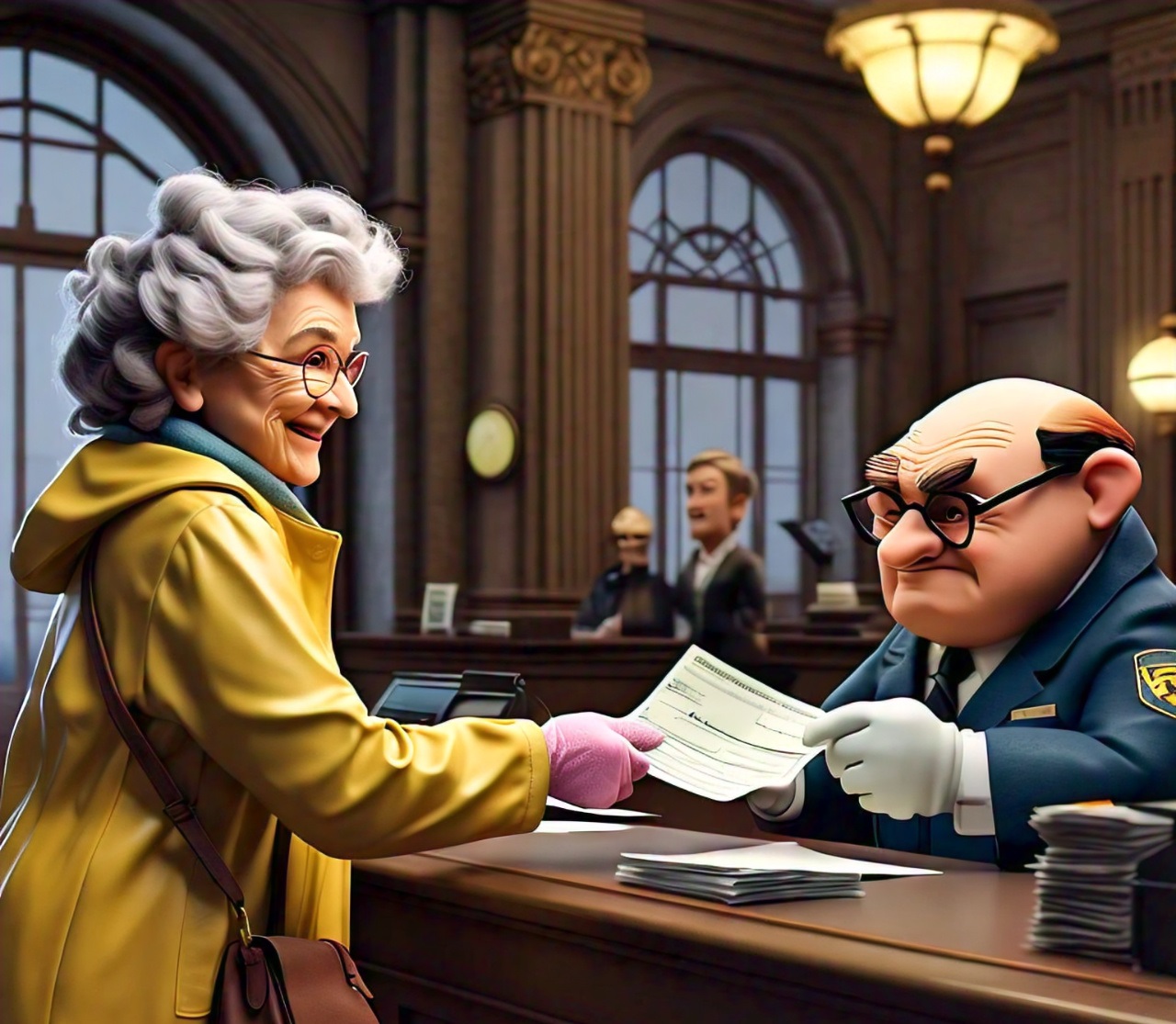 Daily Joke: An Old Lady Goes To Her Bank And Presents A Cheque | Daily ...