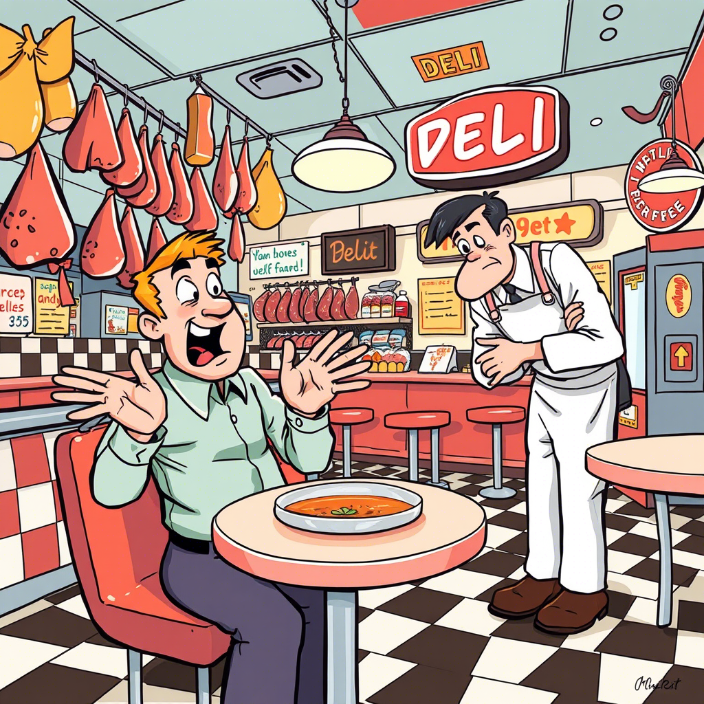 Daily Joke: Deli Humor Taste This Soup The Ultimate Payoff When the ...
